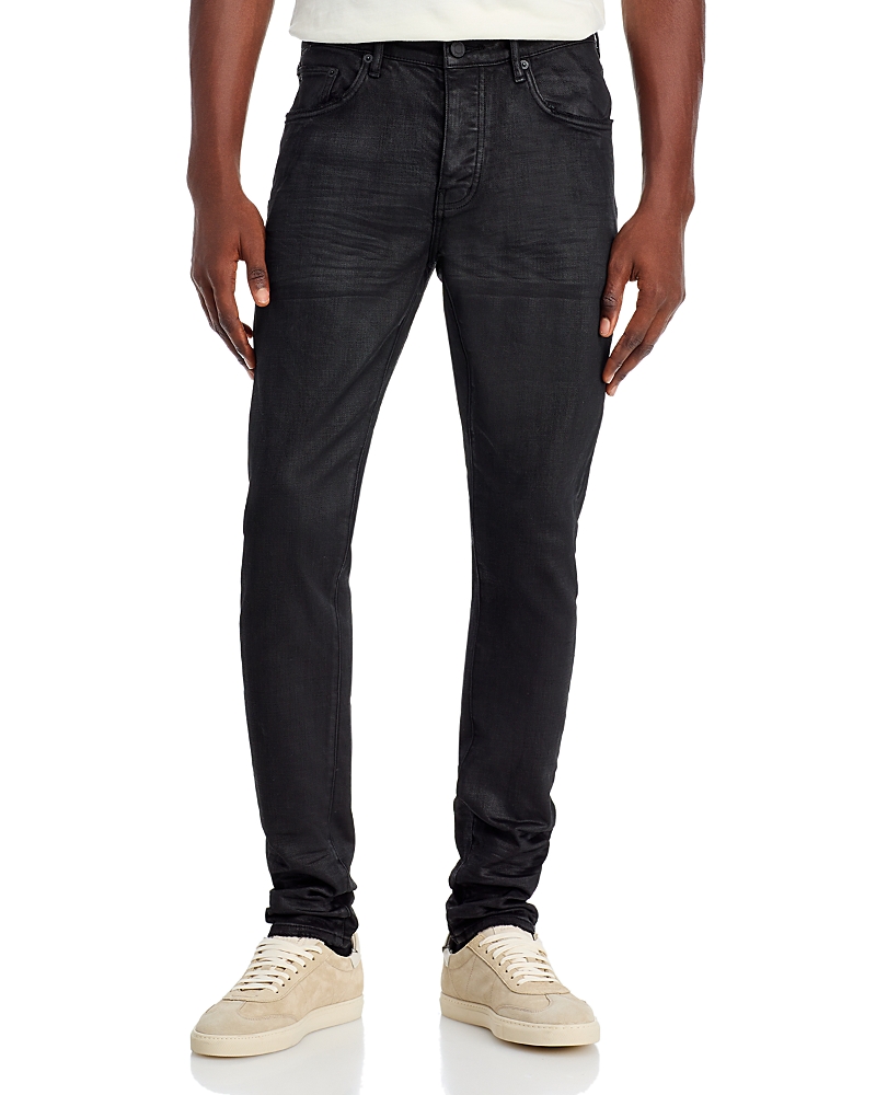 PURPLE BRAND 3-D Resin Skinny Fit Jeans